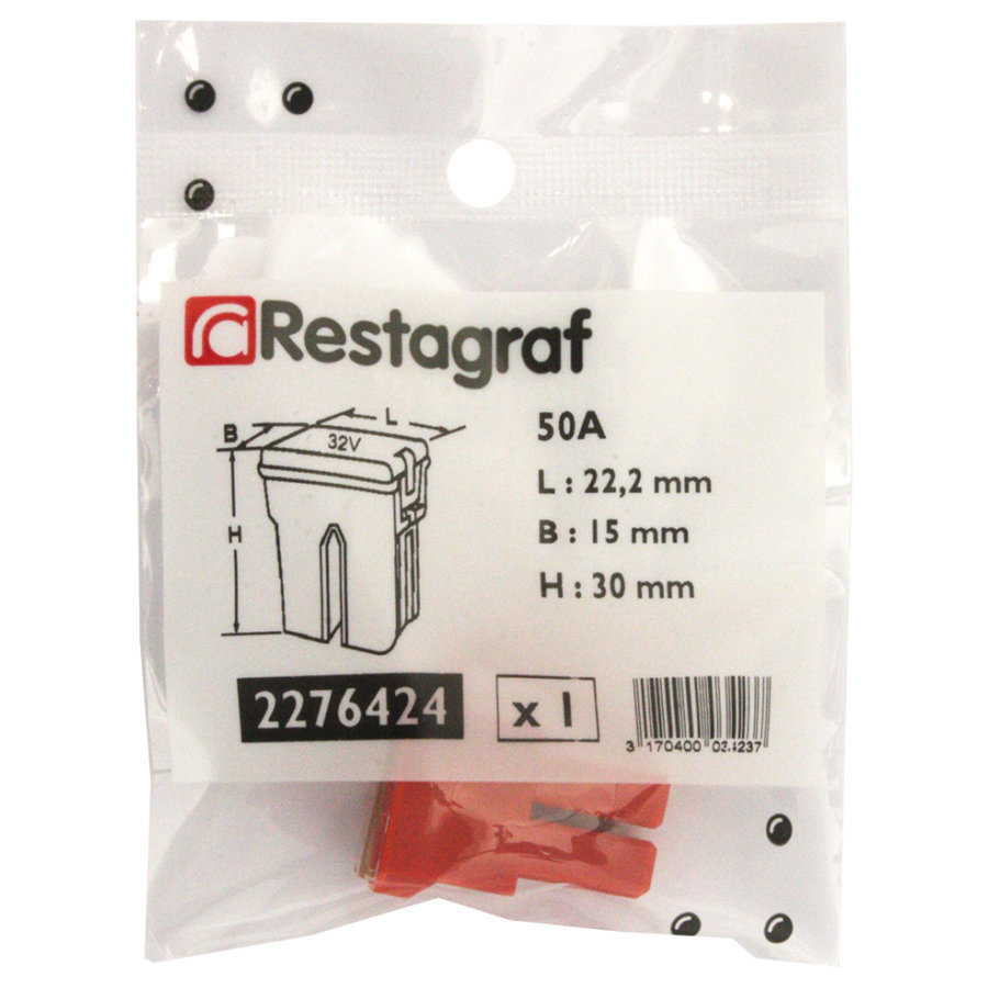 Fusible japonais femelle de type AS RESTAGRAF 50 A : Auto5.be