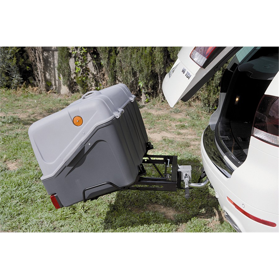 Koffer voor op trekhaak TOWBOX V1 grijs : Auto5.be